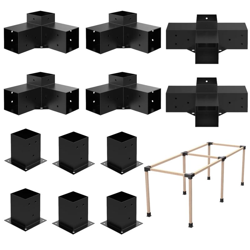 Ruito 4'' x 4'' (Actual 3.9" X 3.9") Pergola Bracket Kit, 1 - TikTok Shop