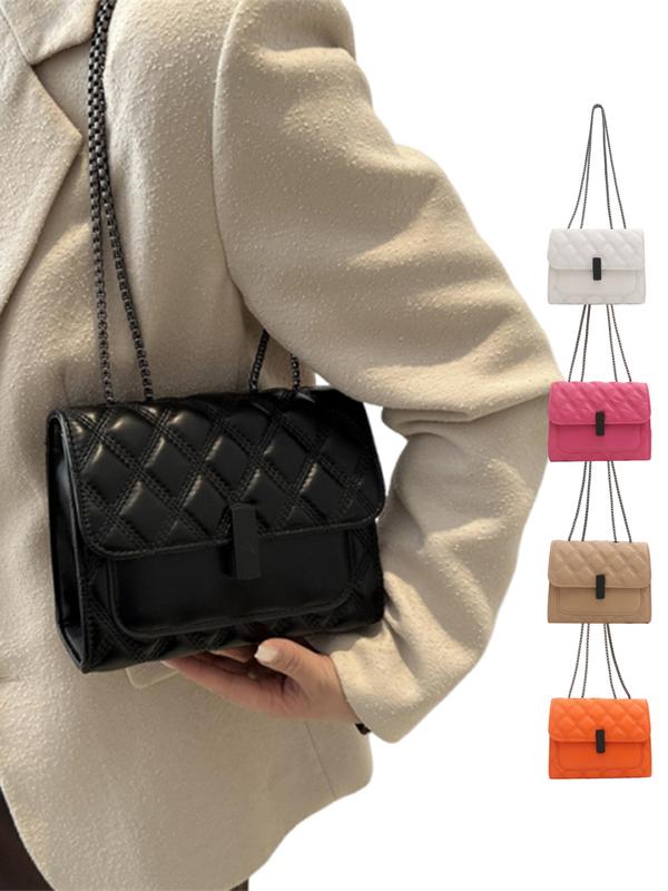 Women's Fashionable Quilted Chain Strap Crossbody Bag, Casua - TikTok Shop