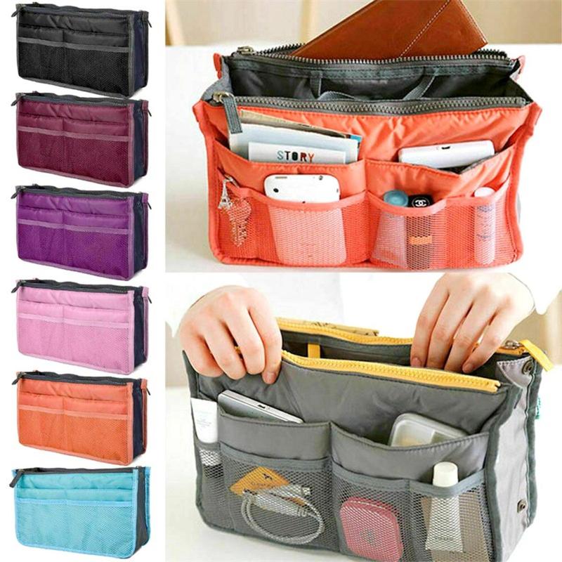 Large Capacity Insert Nylon Travel Desk Organizer Cosmetics Hand ...