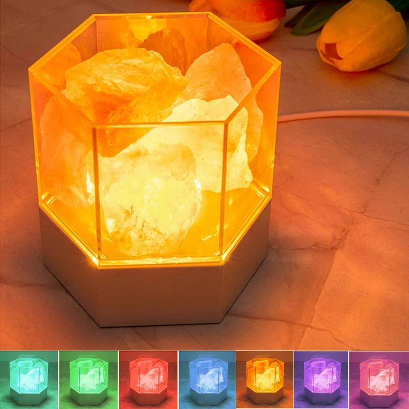 Himalayan Salt Lamp Diffuser Crystal Stone no fire Aromatherapy ...