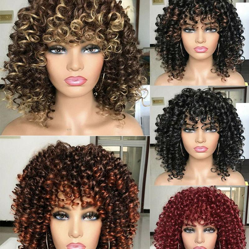 DIY Synthetic Hair Brazilian Fancy Full Wig With Bangs Short - TikTok ...