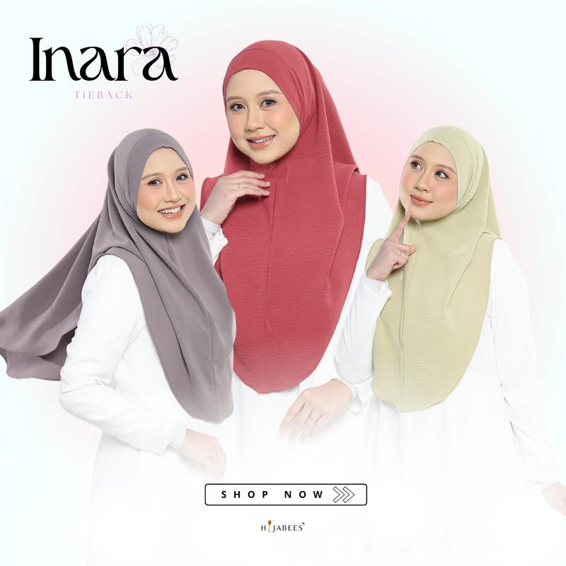 Hijabees – Inara Ikat Belakang Jahit Hadapan Tudung Sarung Tanpa ...