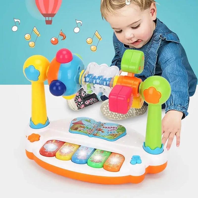 Mainan Piano Muzik Berputar, untuk Bayi, Pelbagai fungsi, Mainan ...