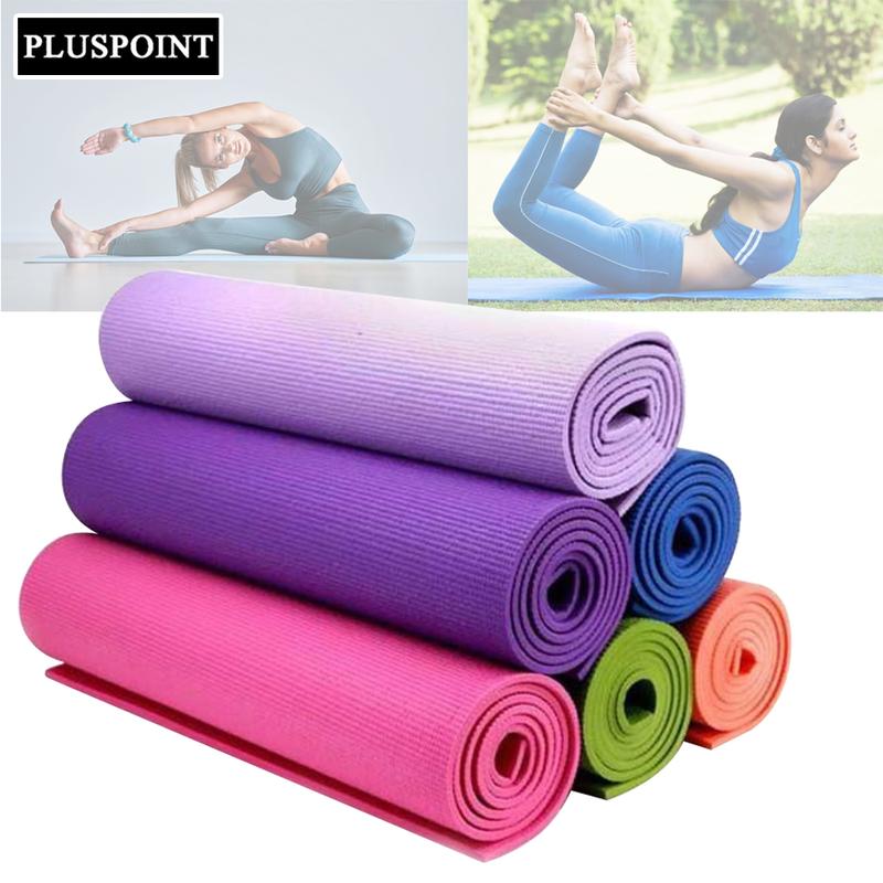 PLUSPOINT Yoga Mat 4MM Non-slip High-Density Yoga Matt For Workout ...