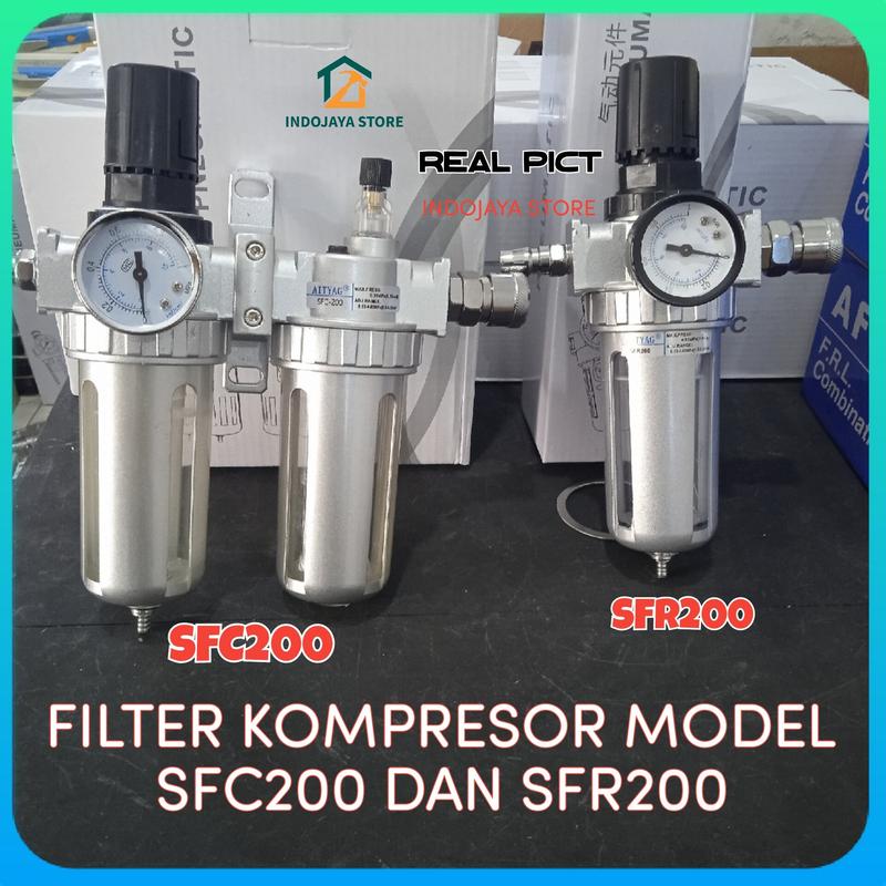 Air Filter Regulator SFC200 Double Dan SFR200 Single Tabung dengan - Shop | Tokopedia