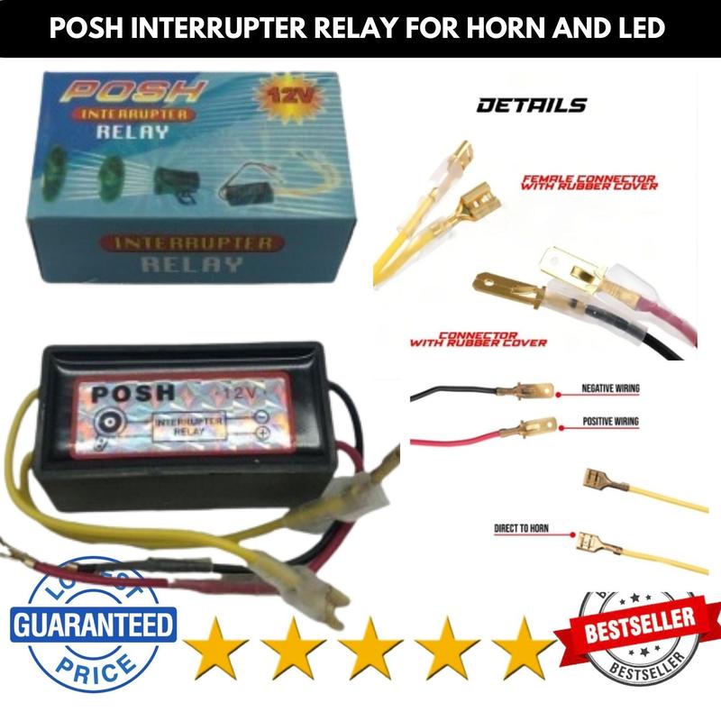 ORIGINAL tmx supremo POSH INTERRUPPTER RELAY FOR HORN 12V RELAY ...