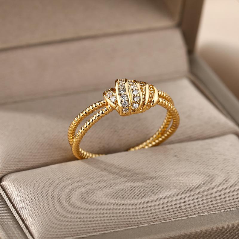 Simple New Knotted Line Ring Female Infinite Ring Couple Gif - TikTok ...
