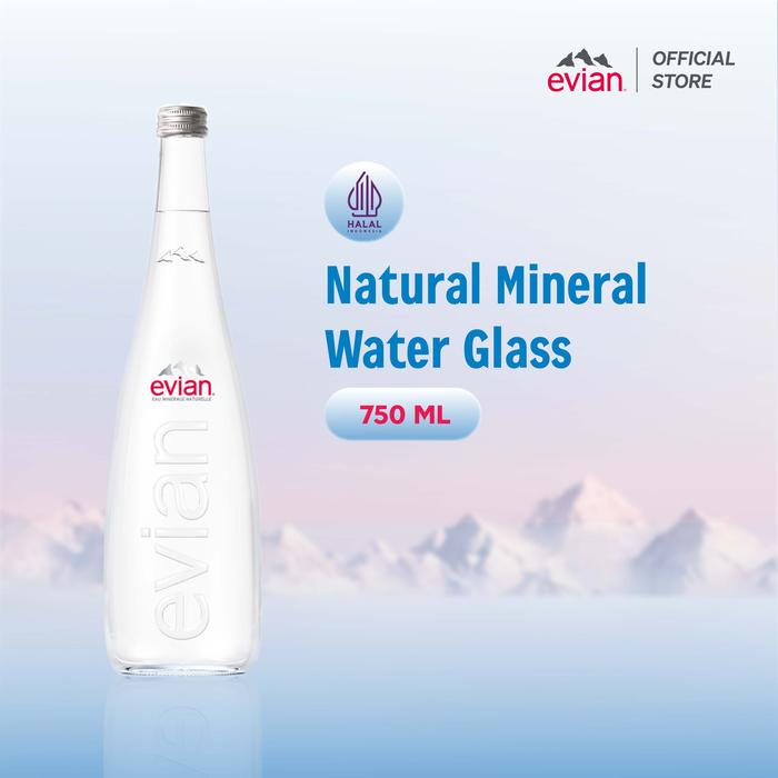 Promo Evian Natural Mineral Water Glass 750ml - Jakarta Barat - Evian ...