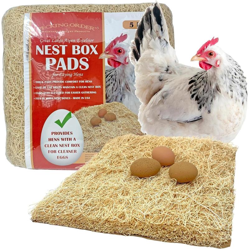 Nest Box Pads for Chicken Nesting Boxes - 13 x 13 Pads Made in USA from ...