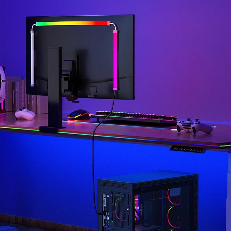 27" Gaming PC Monitor Sync Backlight, USB Powered Flexible RGB - TikTok ...