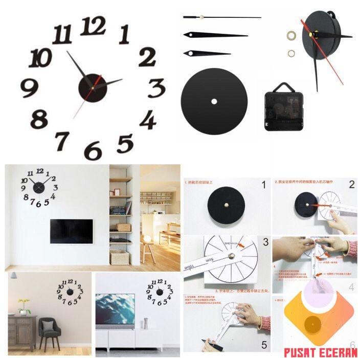 Jam dinding tempel tembok jam dinding analog jam dinding besar - Shop ...