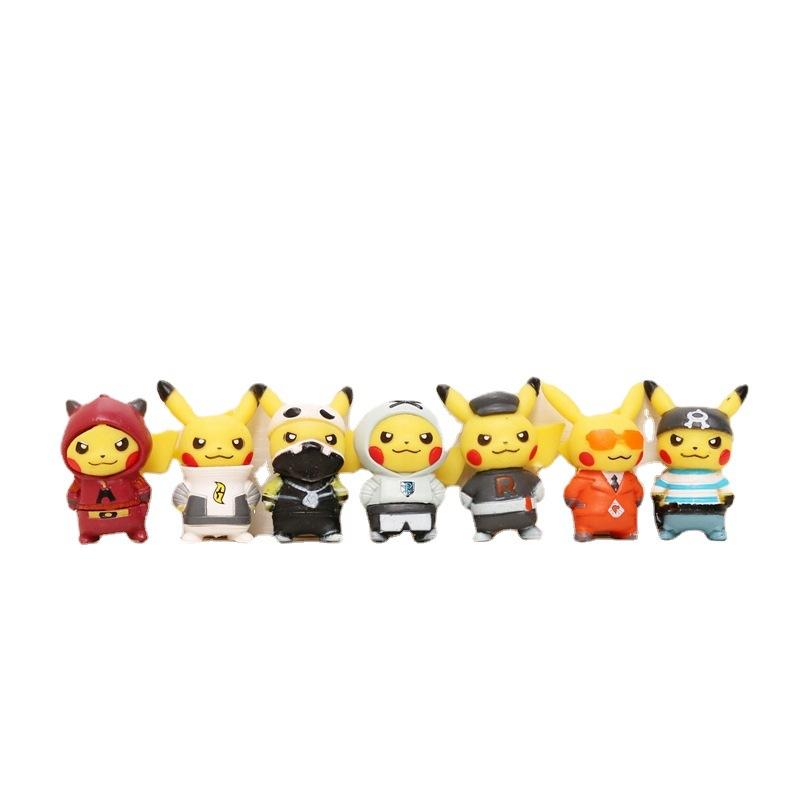 10pcs/Set Pokemon Anime Figure Cartoons Movie Mini Toy Doll Pikachu ...