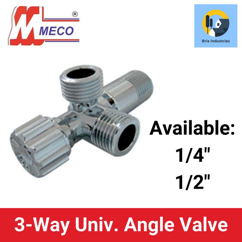 Meco 3-Way Universal Angle Valve 1/4" and 1/2" Brix Industries - TikTok ...