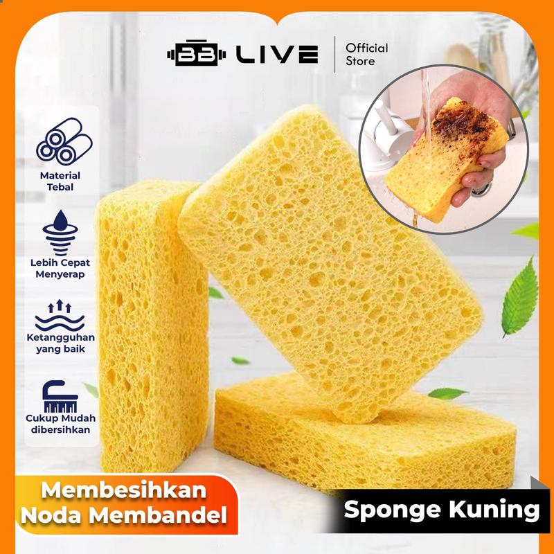 BBLIVE Spons Kuning Busa Cuci Piring Anti Minyak Serbaguna - Shop ...