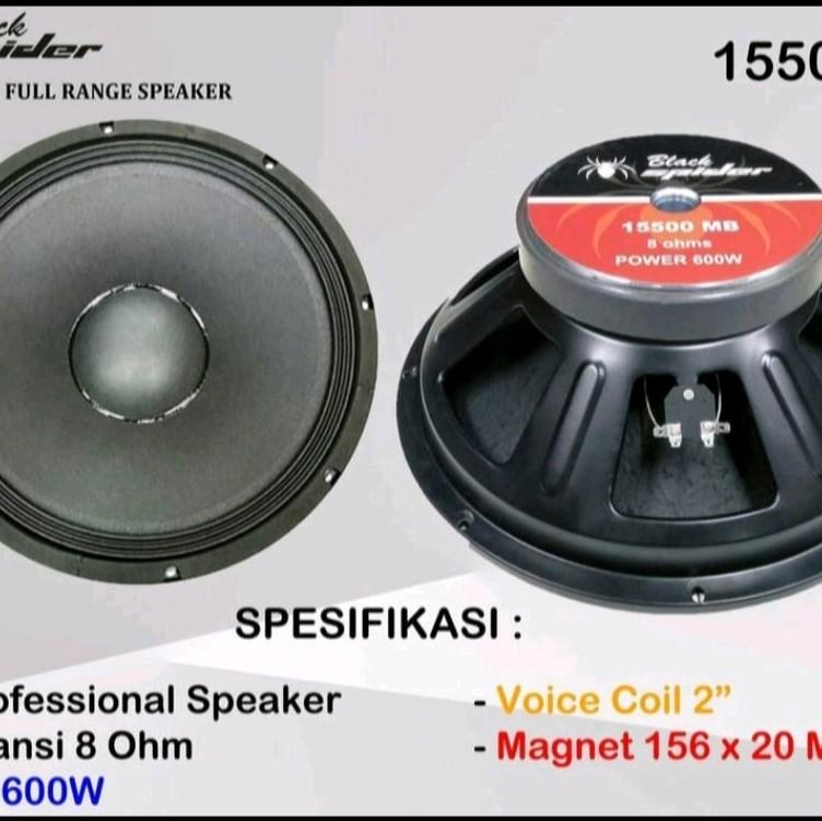 SPEAKER BLACK SPIDER 15" 15500MB 600WATT - Shop | Tokopedia