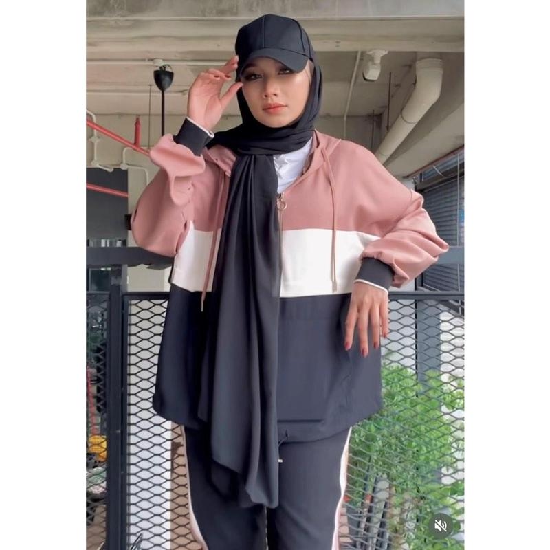 myReady | Tudung Sukan Bawal Hijab Topi Scarf Shawl Cap (1 set ...