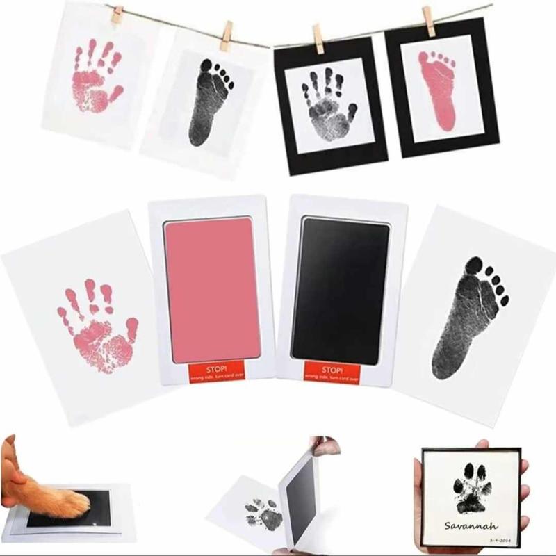 Hand/Footprint ink Pads Kits Souvenir Gifts Safe Non-Toxic Ink - TikTok ...