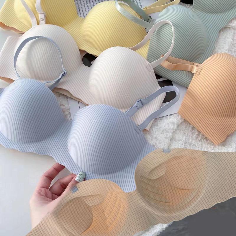 French Bras For Women Simple Seamless Ice Silk Bra One Piece - TikTok ...