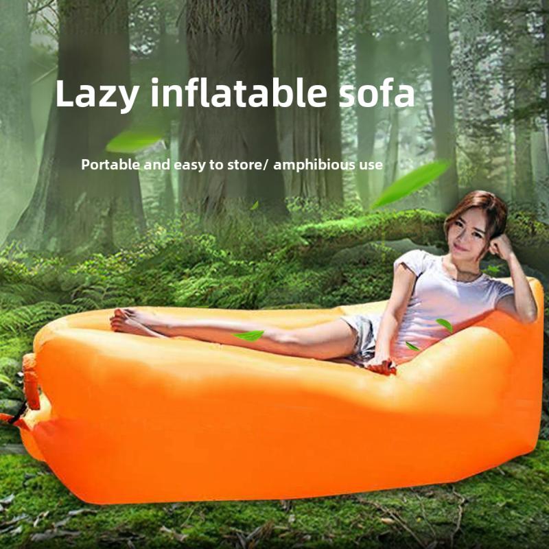Outdoor lazy inflatable sofa bag, portable camping sofa, inflatable ...