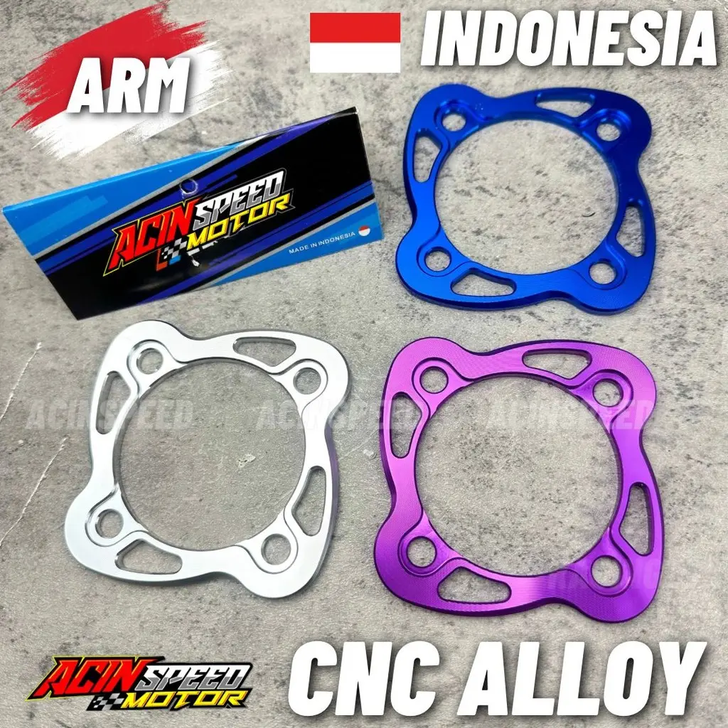 ARM CNC ALLOY SPROCKET COVER 4 Lubang/ CNC SPROCKET GUIDE PLATE ...