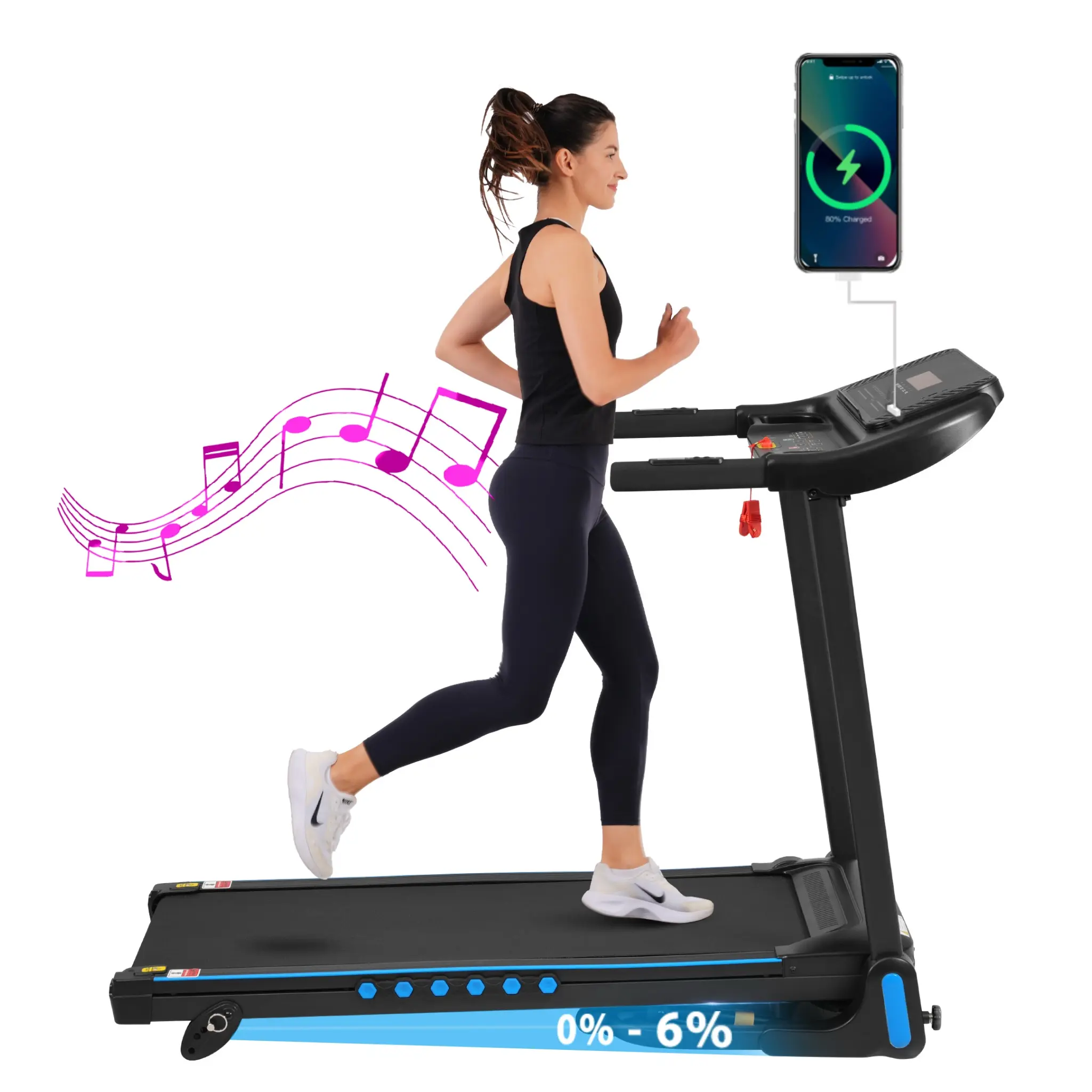 350 LBS Incline 3.0 HP Treadmill for Running and Walking, Treadmills ...