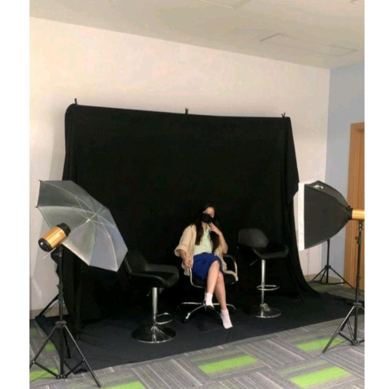 Background Foto Studio Polos Hitam Kain 2,5x3Meter - Shop | Tokopedia