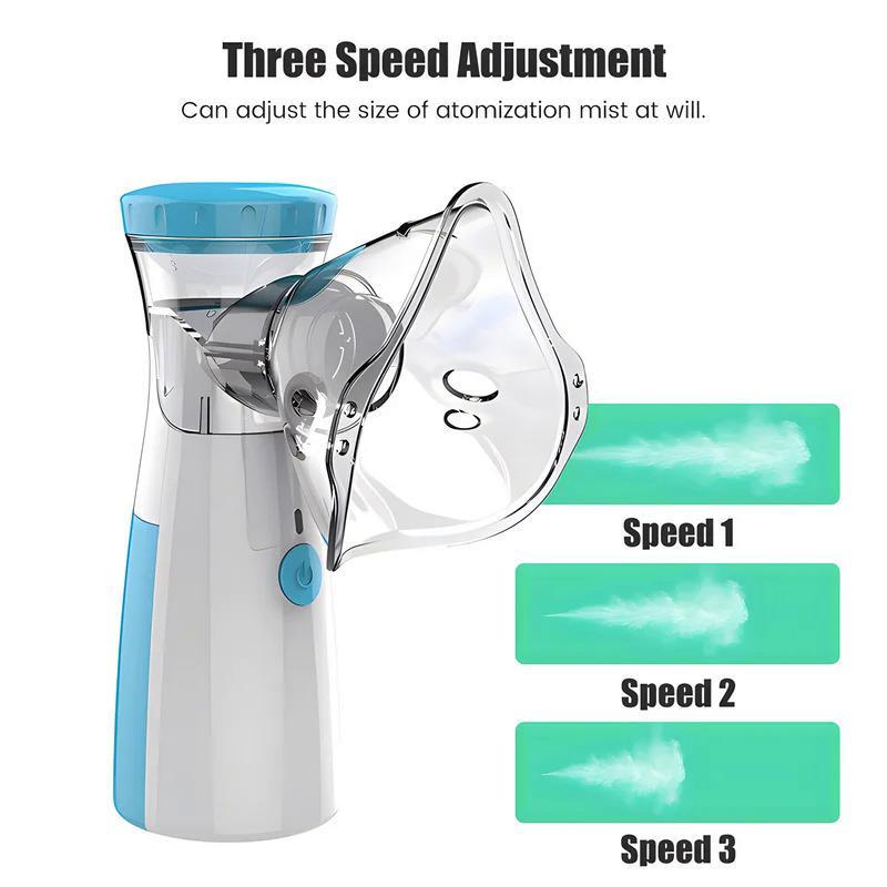 【Fast shipping + COD】Nebulizer Mudah Alih Silent Mesh Nasal Inhaler ...