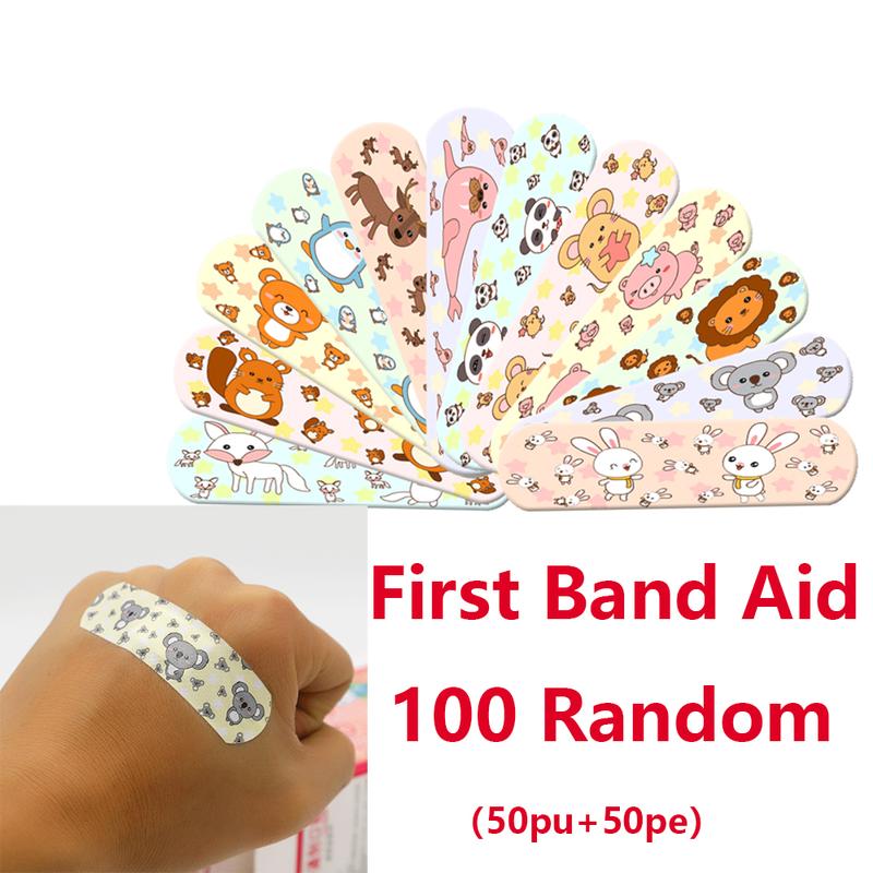 100pcs Wound Patches for Kids Waterproof Cartoon Band Hemostasis ...