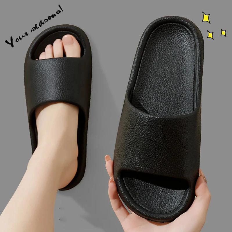 Selipar Rumah Bilik Mandi, Platform Tebal, Fesyen Wanita, Tapak ...