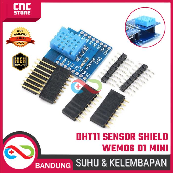 Jual Shield DHT11 untuk WeMos D1 Mini – Sensor Suhu & Kelembapan ...