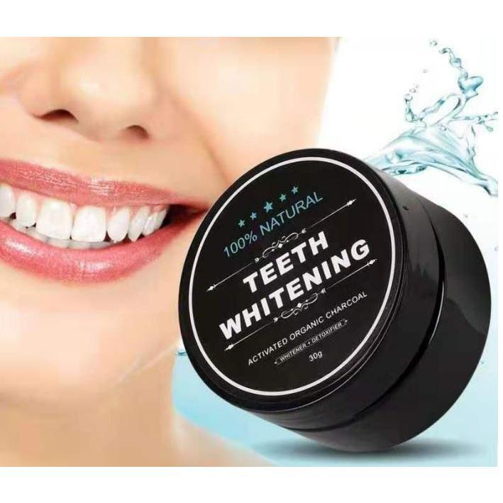 Teeth Whitening Active Organic Charcoal Whitener Detoxifier 30g ...