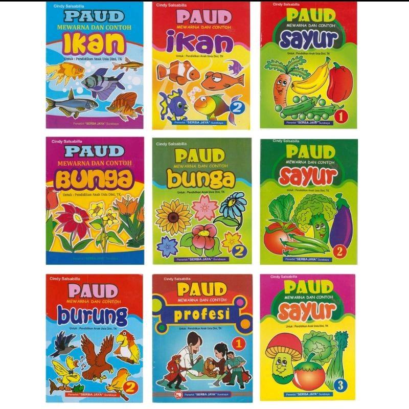 Buku Paud Mewarnai Disertai Contoh Serba Jaya Books - Shop | Tokopedia