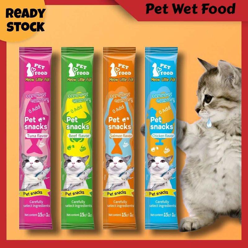 Meow Litter Fat Premium Cat Treat Cat Snack Cat Stick Wet Food - TikTok ...