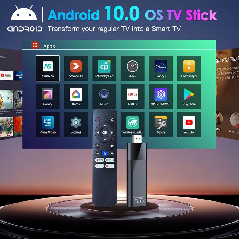 Android TV Stick, BL, 4K, dengan CPU H313, RAM 2GB dan ROM 16GB ...