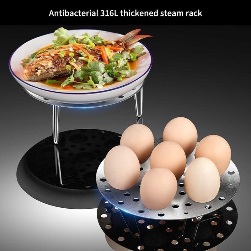 Stainless Steel Steamed Egg Rack Foldable Steaming Tray Thickened ...
