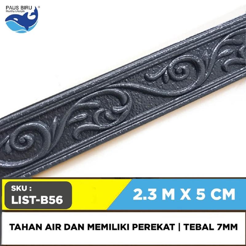List dinding 2,3 m x 5 cm hitam - Shop | Tokopedia