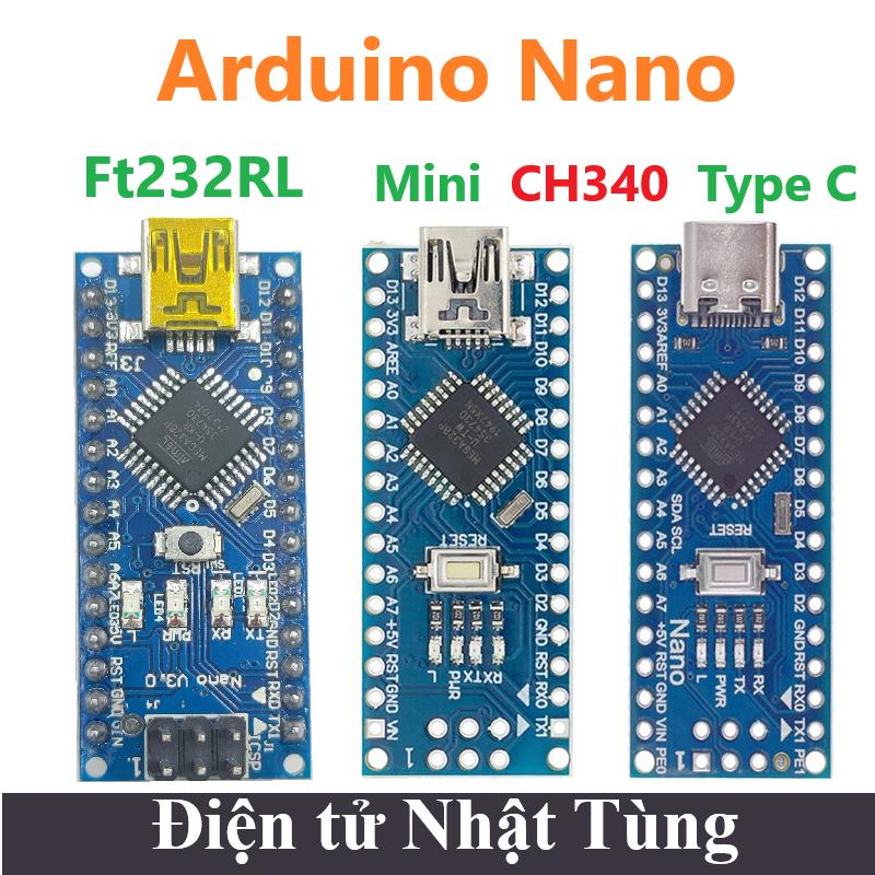 Arduino Nano Ft232RL / CH340 cổng Mini USB / Type C / Micro - TikTok ...