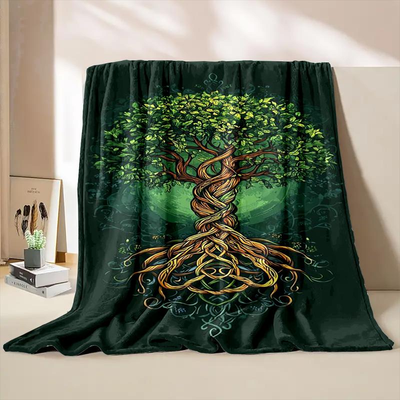 Tree Blanket, Bedding Soft Blanket Full size tree pattern blanket ...