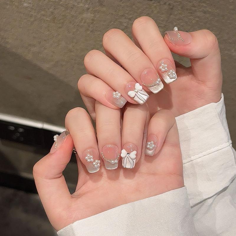 [Free toolkit]Myrainail Handmade Trapezoid/Almond Shape Artificial - TikTok Shop Singapore