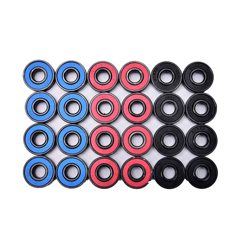 8pcs/set 608RS skate skateboard steel integrated spacer bearings ...