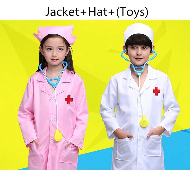 Boys Girls Doctor Costume for Kids Nurse Uniform Surgical Gown - TikTok ...