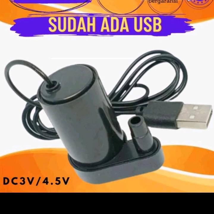 Pompa Air Mini Celup Aquarium 3V USB 3-4.5V Mini Aquarium Submersible ...