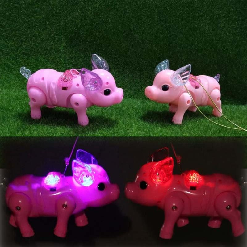 Acousto-Optic Porket Piglet Interactive Toys Music Walking Pig - TikTok ...