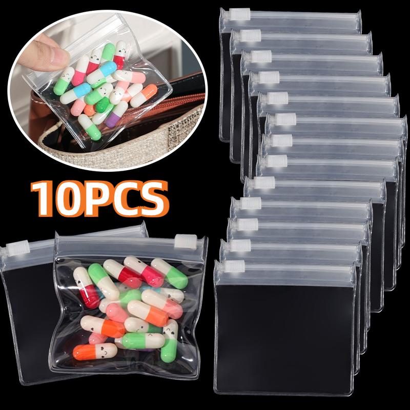 Beg Zip Lutsinar Mini, Set 10Pcs, Mesra Alam, Sesuai untuk Melancong ...