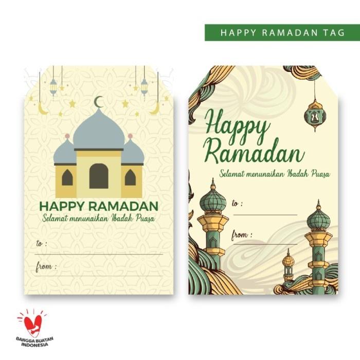 Hang Tag Ramadan Selamat Menunaikan Puasa Ramadhan Idul Fitr - Shop ...