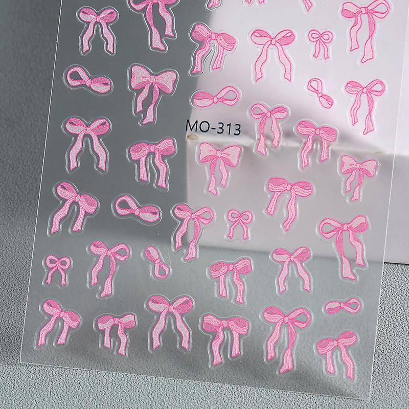 Pelekat Ikatan bentuk rama-rama Garis Putih, 5D, Pelekat Reben - TikTok ...