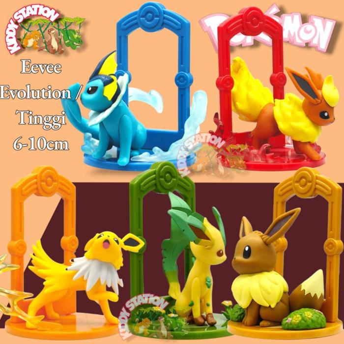 Jual Action Figures Pokemon Eevee Start / Eevee Evolution Series Figur ...