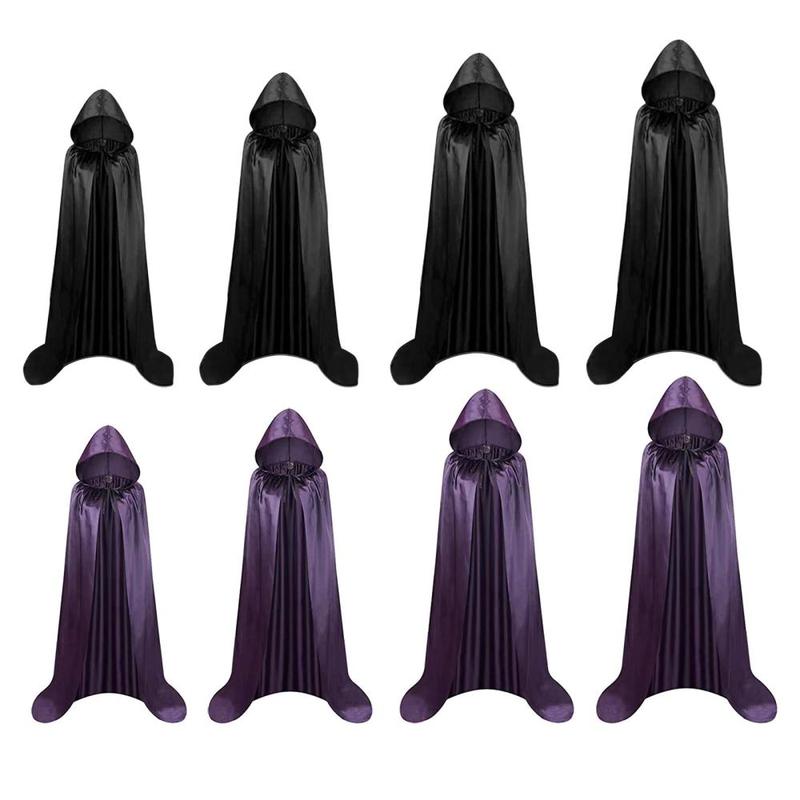 Halloween Cosplay Capes, Cloak with Hood, Witch Cape Death Cape ...