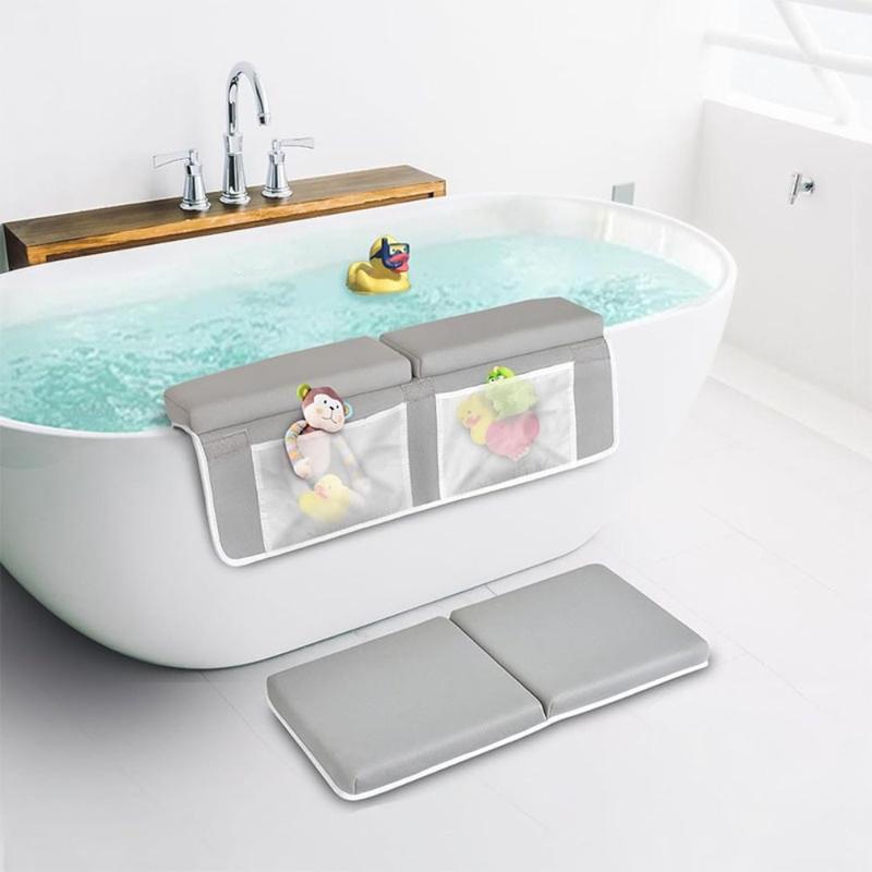 New Light Gray Baby Bath Kneeler Elbow Pad Rest Set Soft wit - TikTok ...