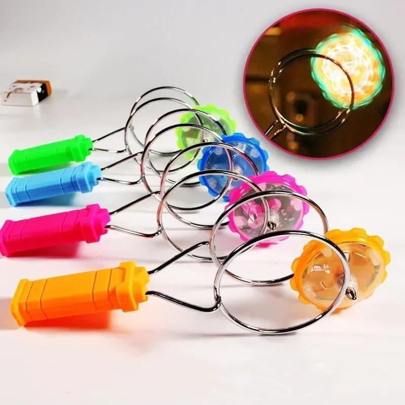 Magnetic Gyro Wheel Magic Spinning LED Colorful Light Gyro YoYo ...
